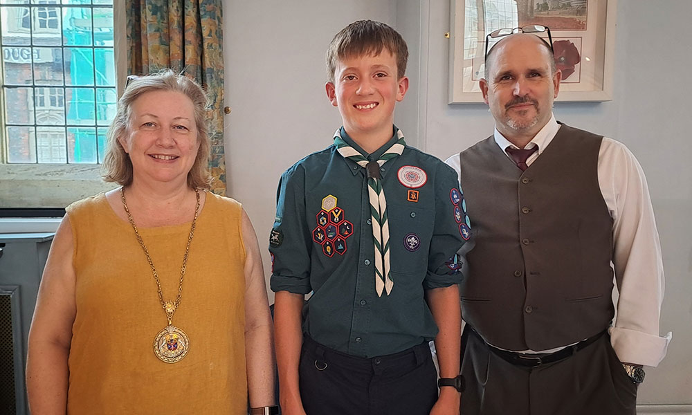 Town Council welcomes Reuben Davies, the first 'Mayoral Scout ...