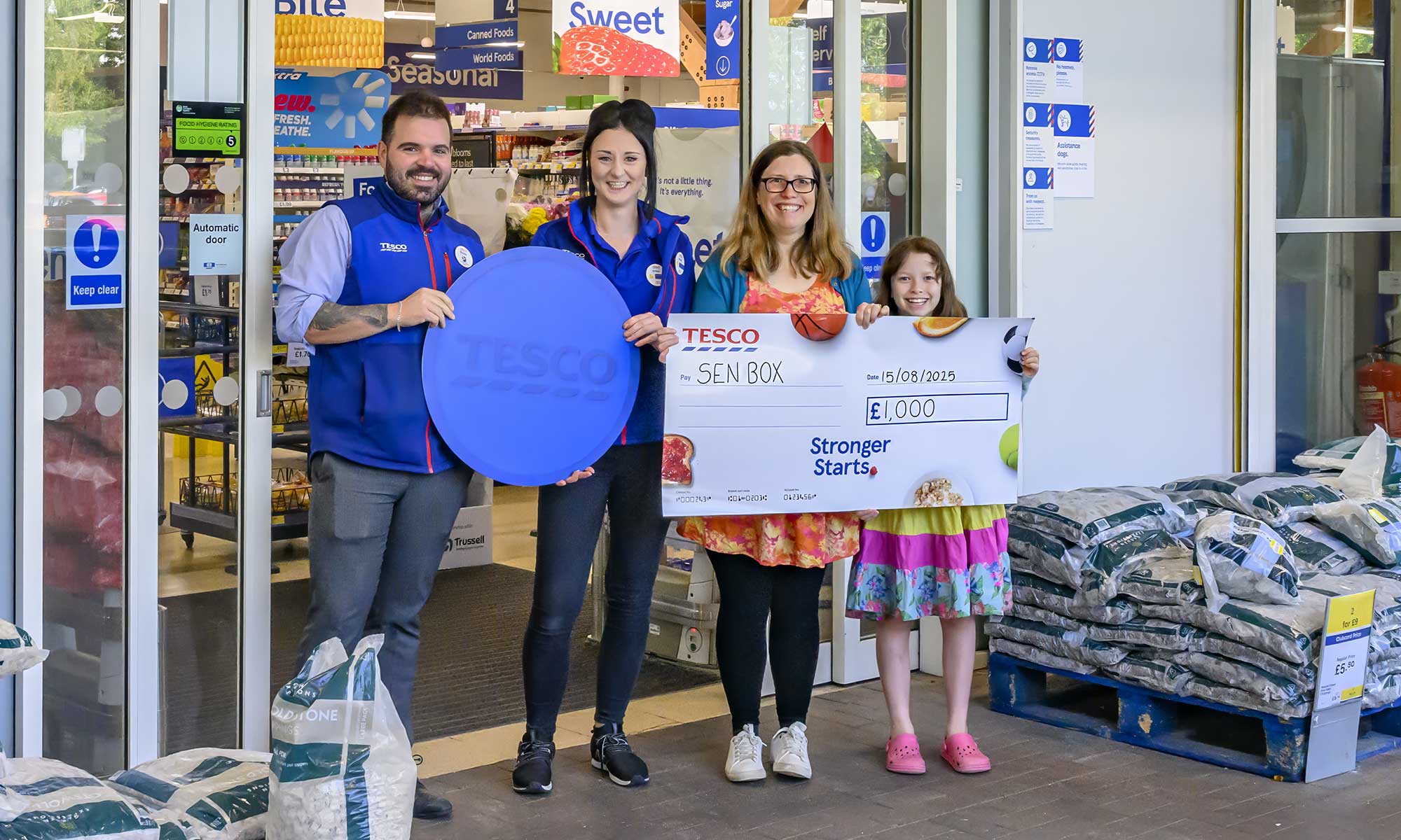 SENBOX awarded £1000 by Tesco from their Blue Token scheme ...